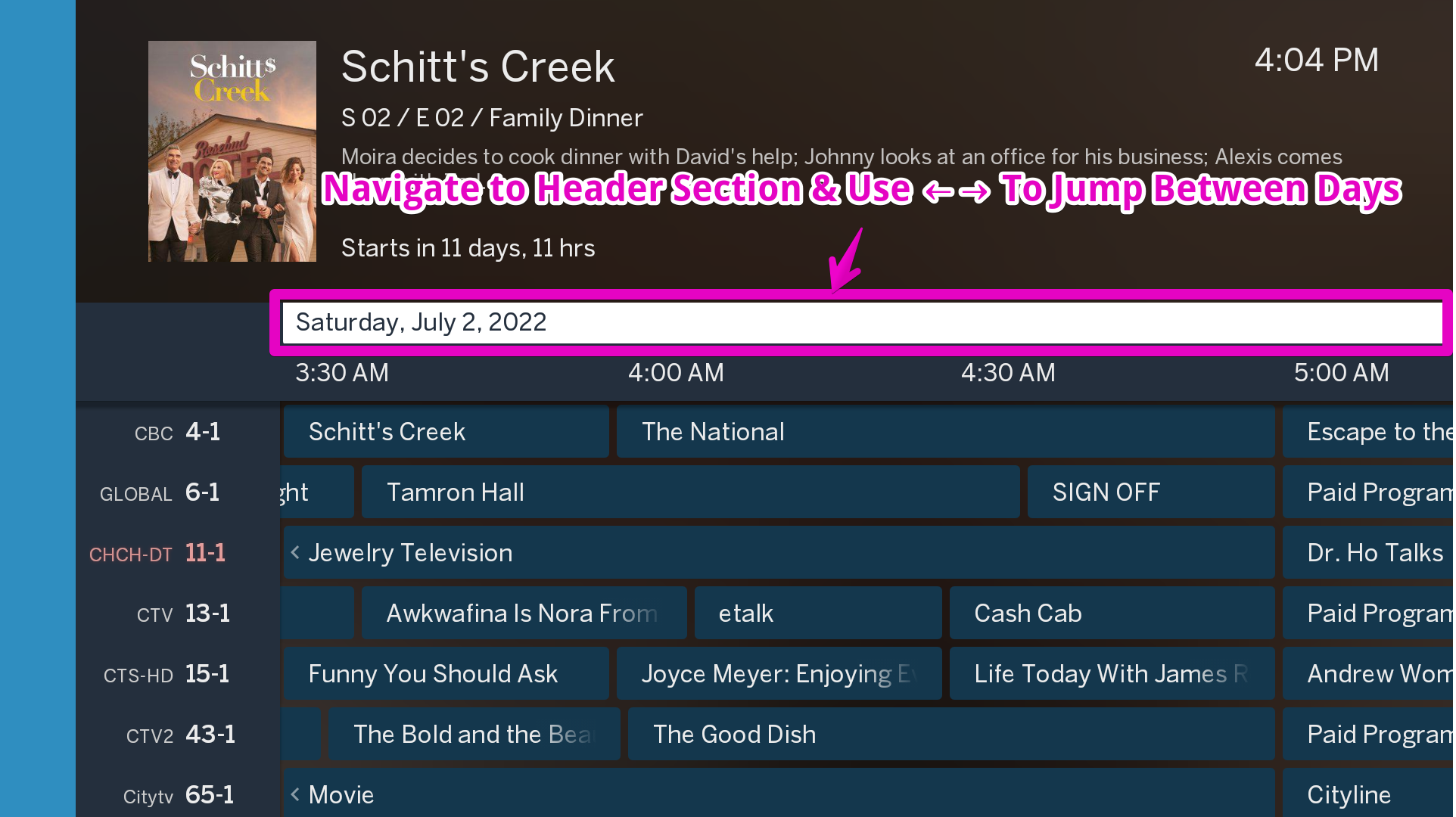 How Do I Get My Legacy Tablo's Live TV Grid Guide to Show 14 Days of ...