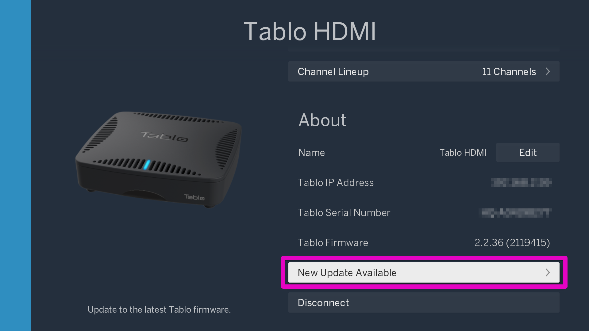 Legacy TV-Connected Tablo DVR Firmware Update Tips & Tricks – Tablo